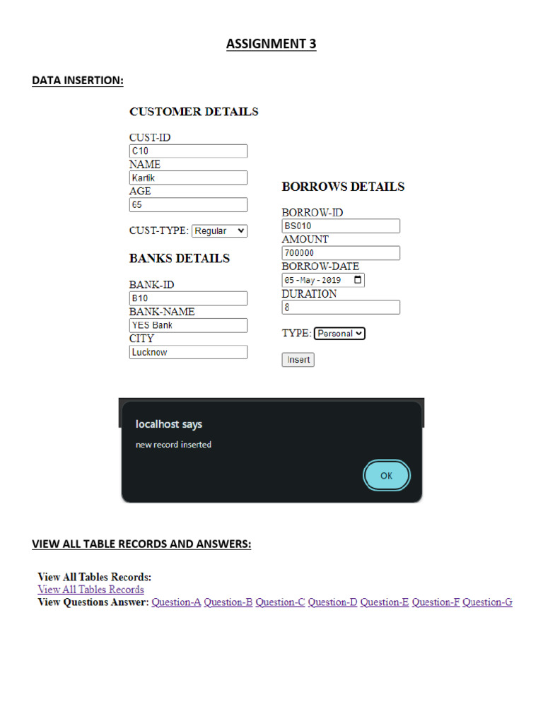 DBMS_Assign3_Documentation | PDF