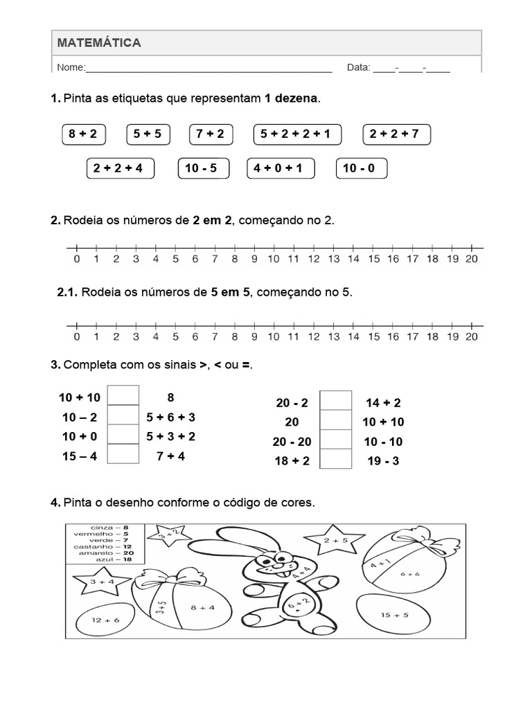 Atividades de Matemática Básica | PDF
