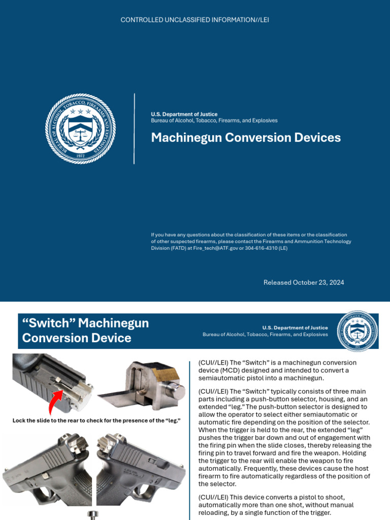 ATF LE MCD Quick Reference Guide Released 10.23.24 | PDF | Firearms ...