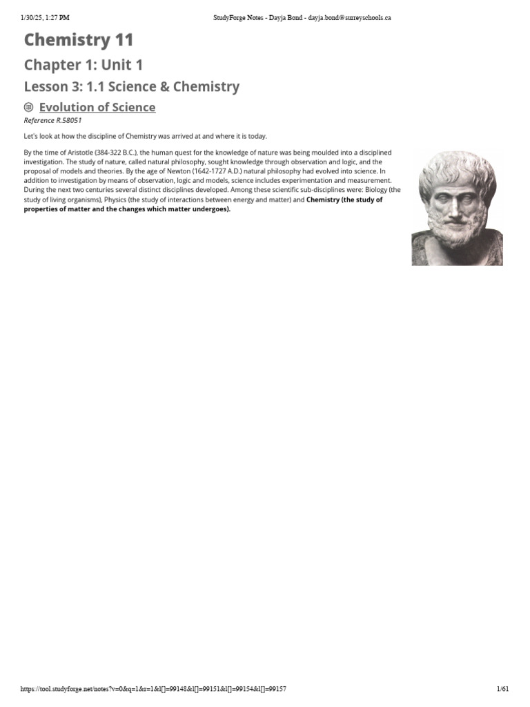 Overview of Chemistry and Its Branches | PDF | Organic Compounds ...