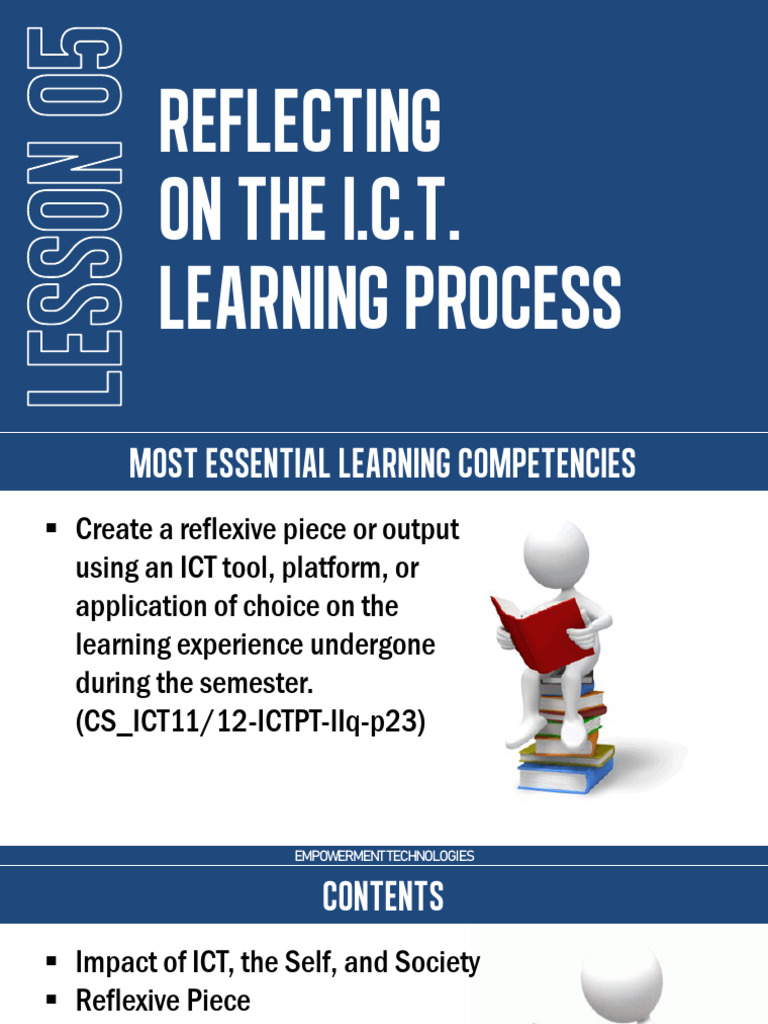 Quarter 2 Lesson 05 Reflecting On The ICT Learning Process SY2023 2024 ...