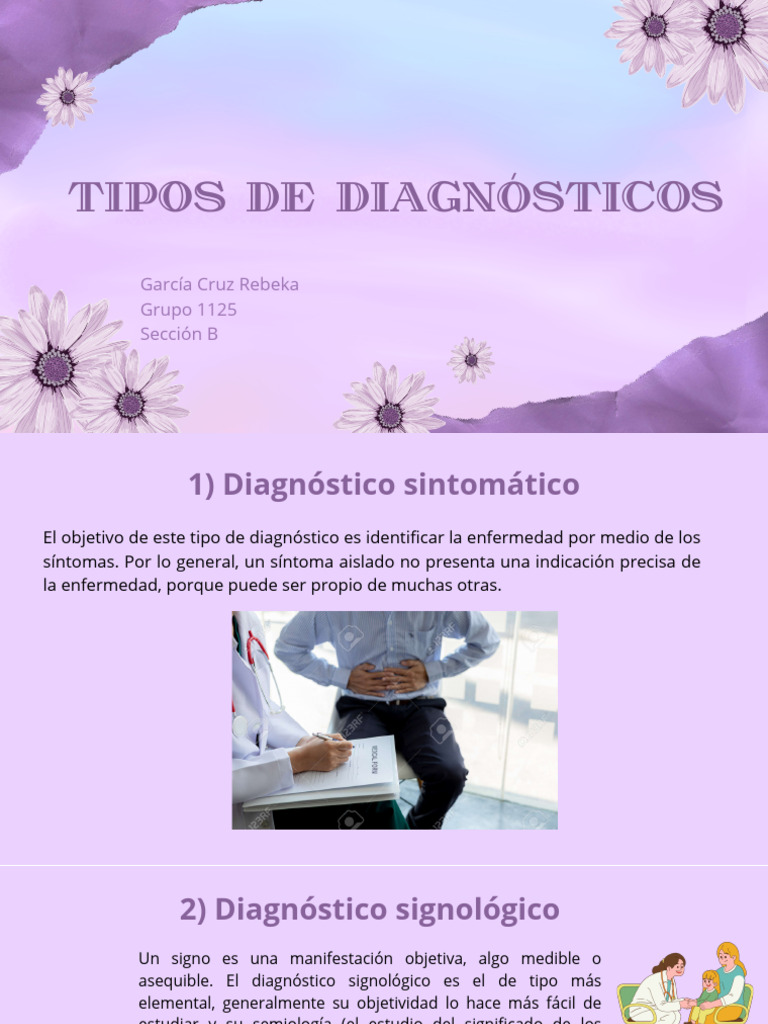 Tipos De Diagnósticos Médicos Pdf Síndrome Diagnostico Medico