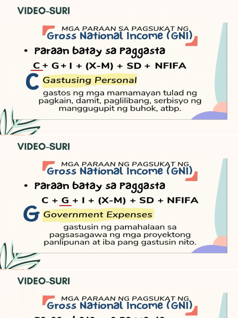 Paraan-Ng-Pagsukat-Ng-GNI-Copy | PDF