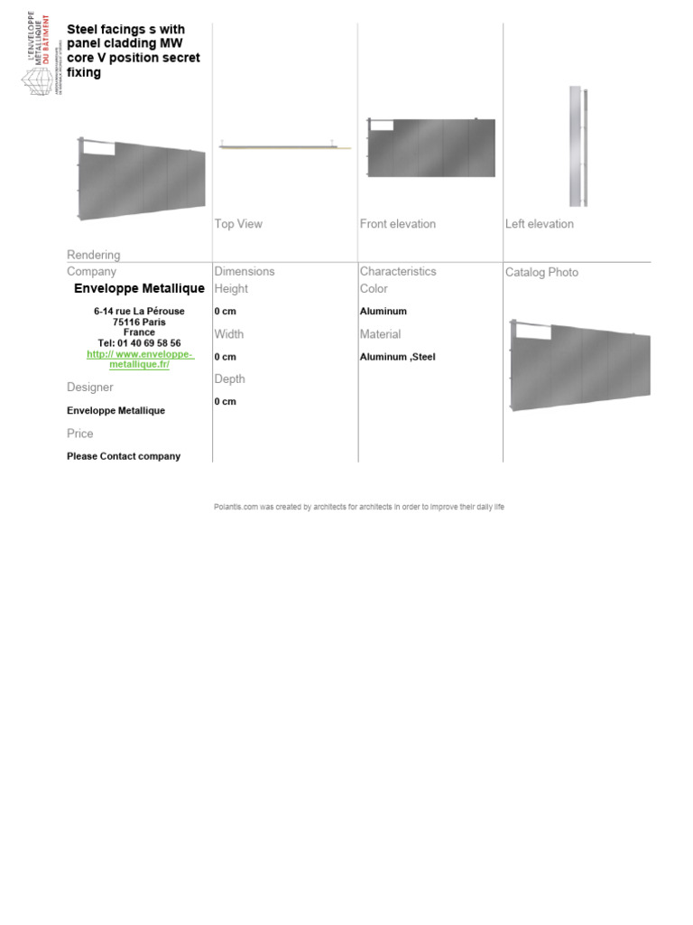 Walls-Cladding - Enveloppe Metallique-Enveloppe Metallique-Steel ...