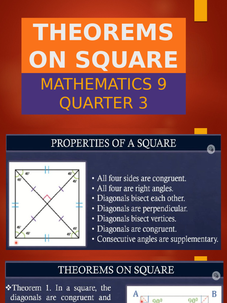 Theorems On Square | PDF