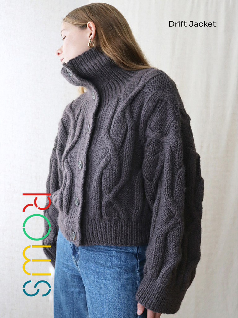Drift Jacket | PDF | Knitting | Seam (Sewing)