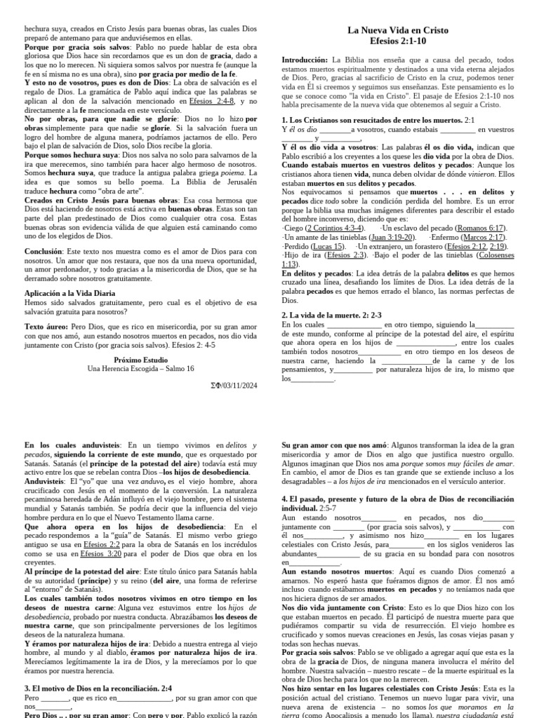 La Nueva Vida En Cristo Pdf Salvación Cristo Título