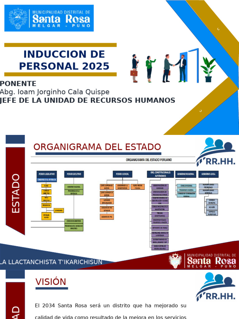Induccion Al Personal 2025 Pdf Gobierno Local Institución