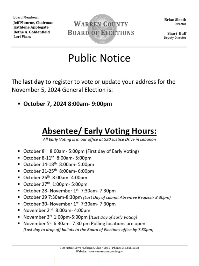 Public Election Notice | PDF