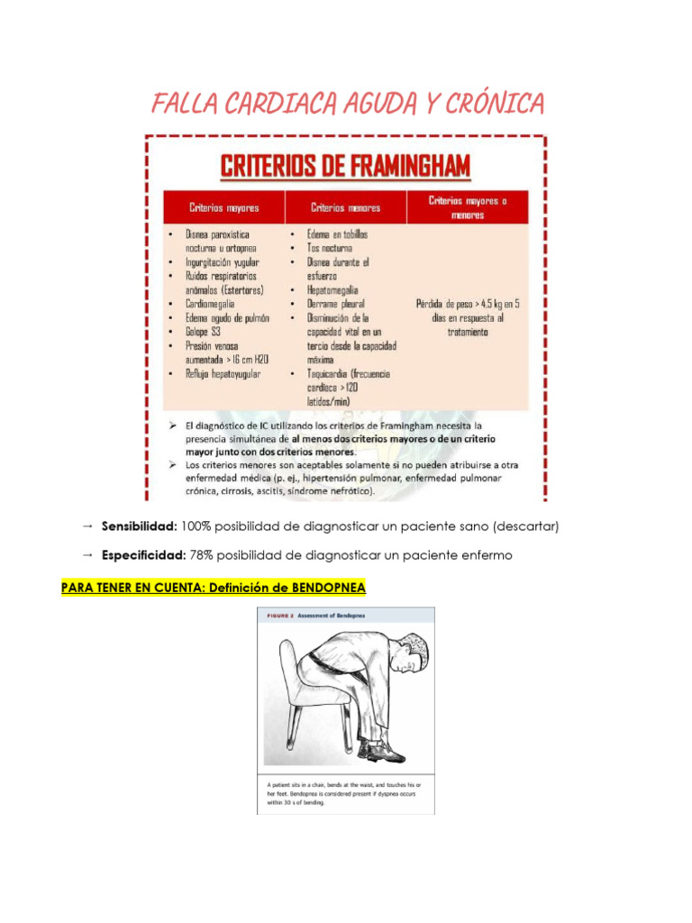 Clase 4 I FALLA CARDIACA AGUDA Y CRÓNICA | PDF | Insuficiencia cardíaca ...