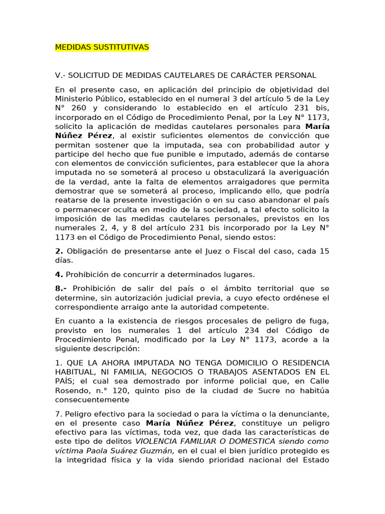 sustitutivas | PDF | Mandato | Justicia