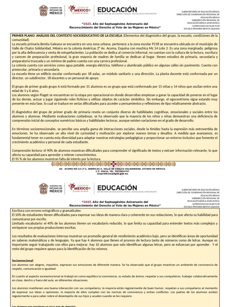 plan analitico 1ro a mat. 2do trimestre | PDF | Educación primaria | Aprendizaje