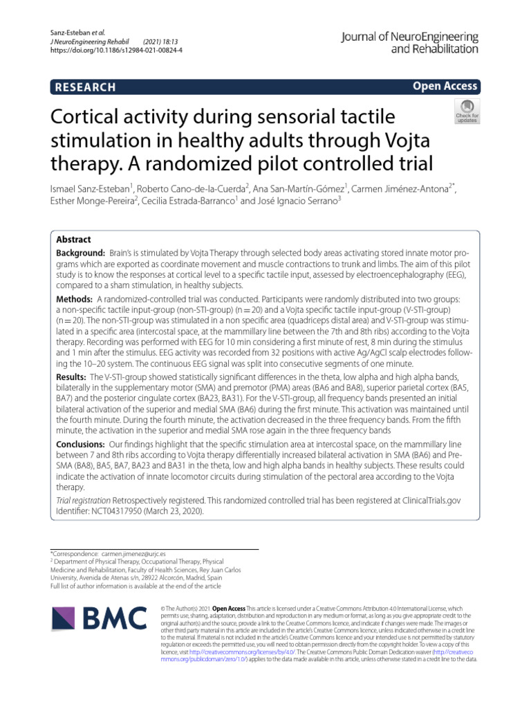 Cortical Activity During Sensorial Tactile Stimulation in 2uqqq0hvle ...