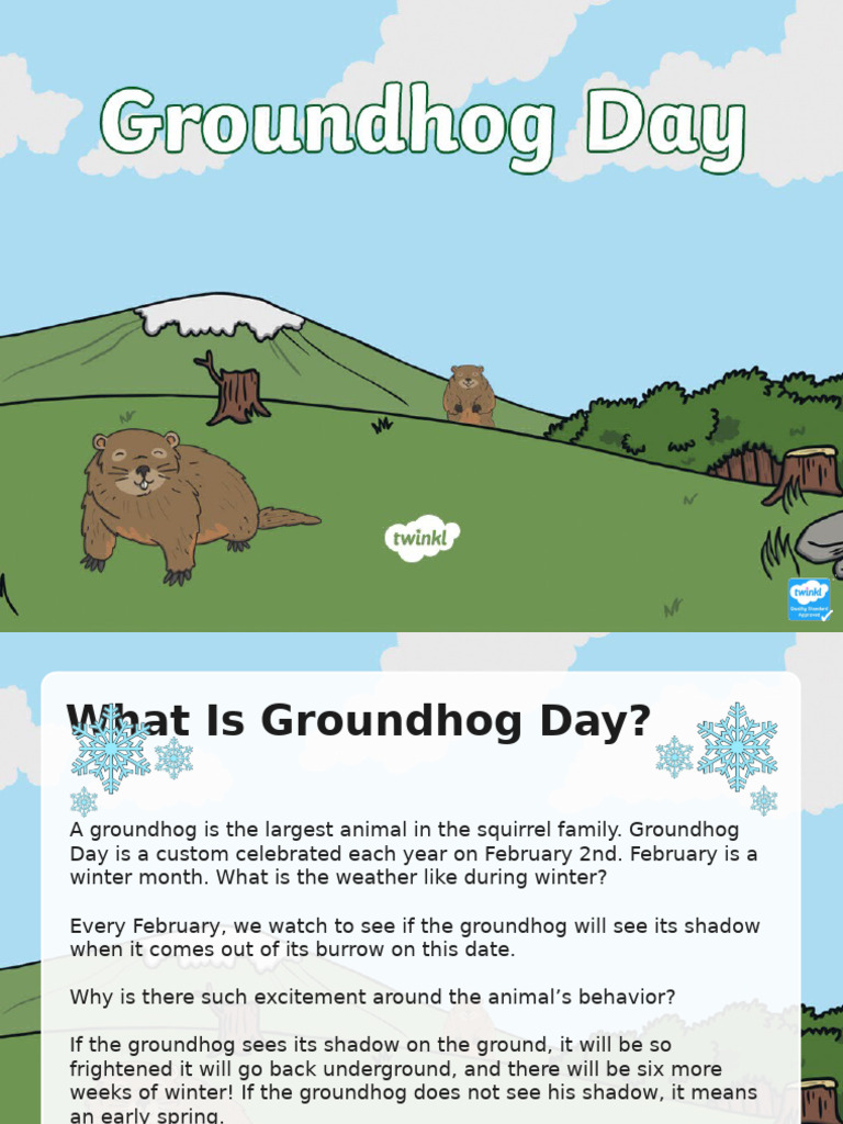 Groundhog Day: Tradition and Significance | PDF | Mammals Of The United ...