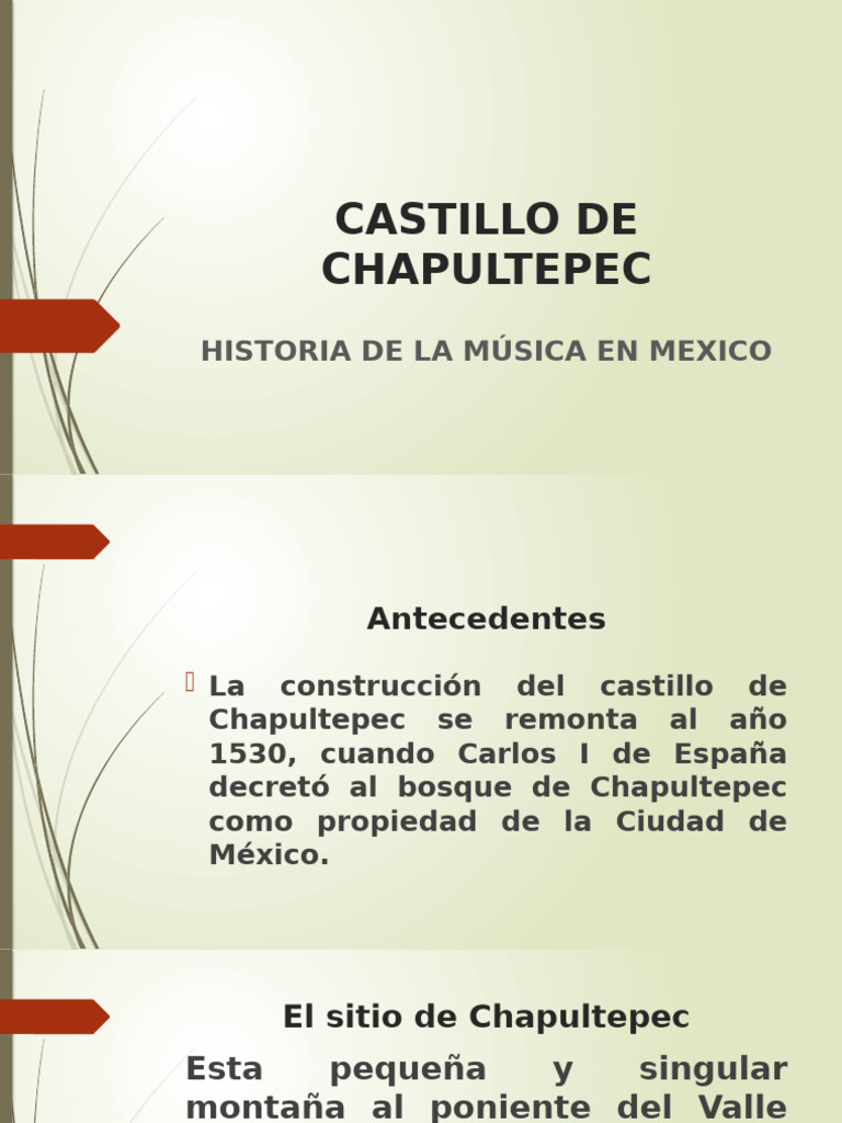Historia del Castillo de Chapultepec | PDF