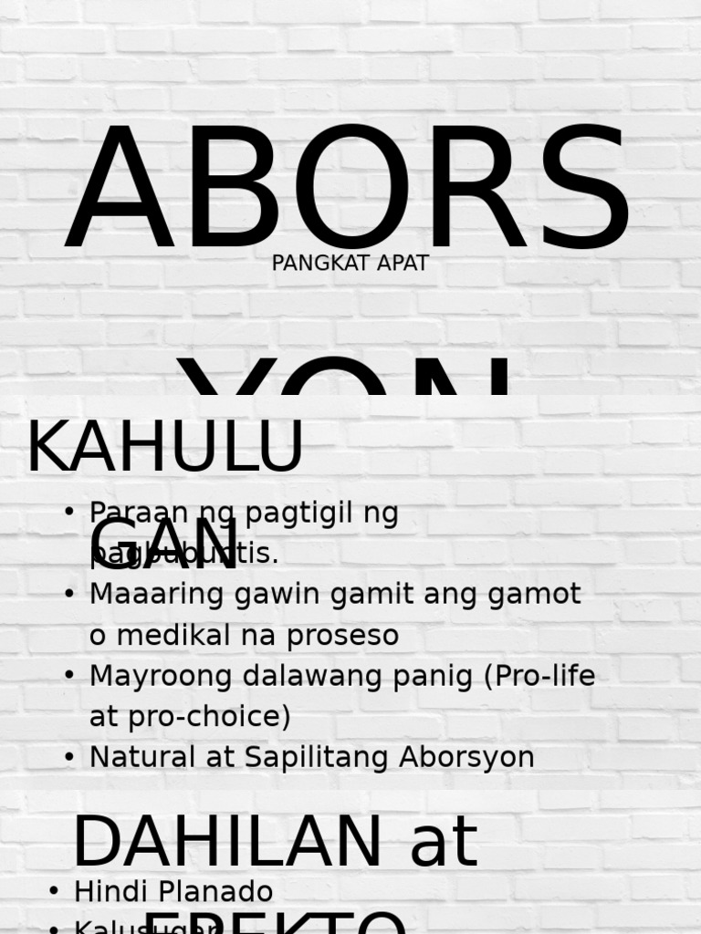 ABORSYON | PDF