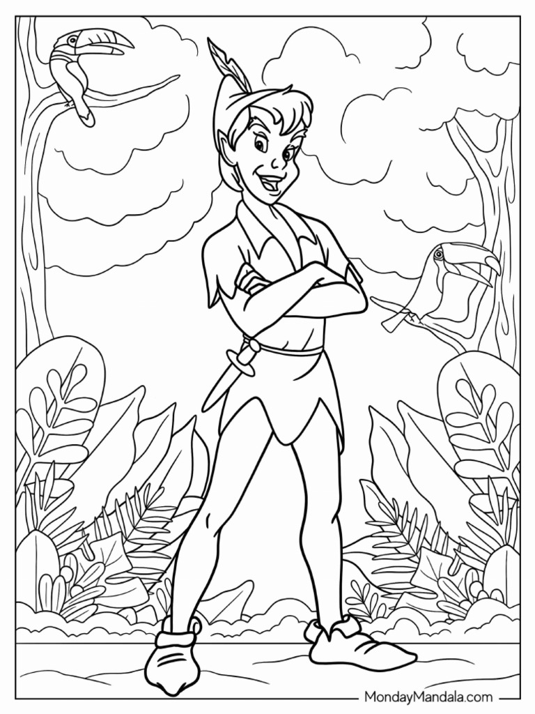 Peter-Pan-Coloring-Page-For-Kids | PDF