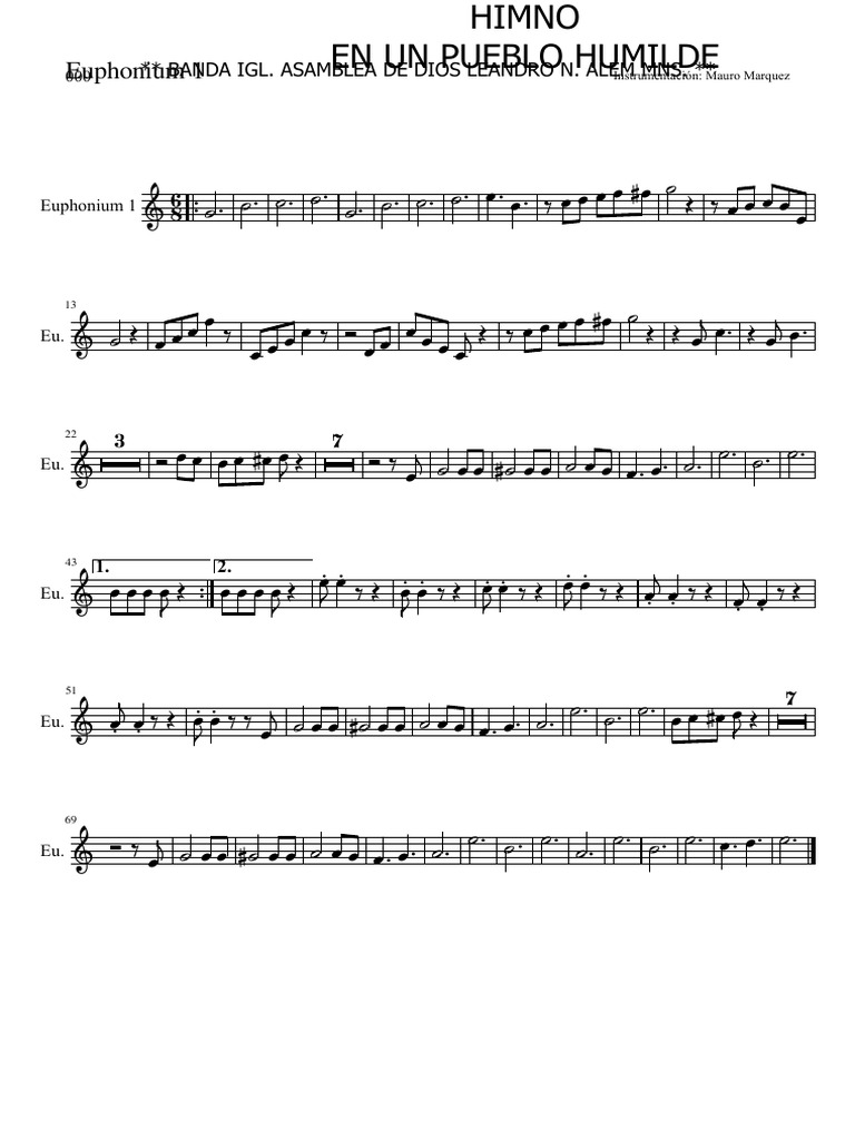 BB Clarinet-Euphonium - 1 | PDF