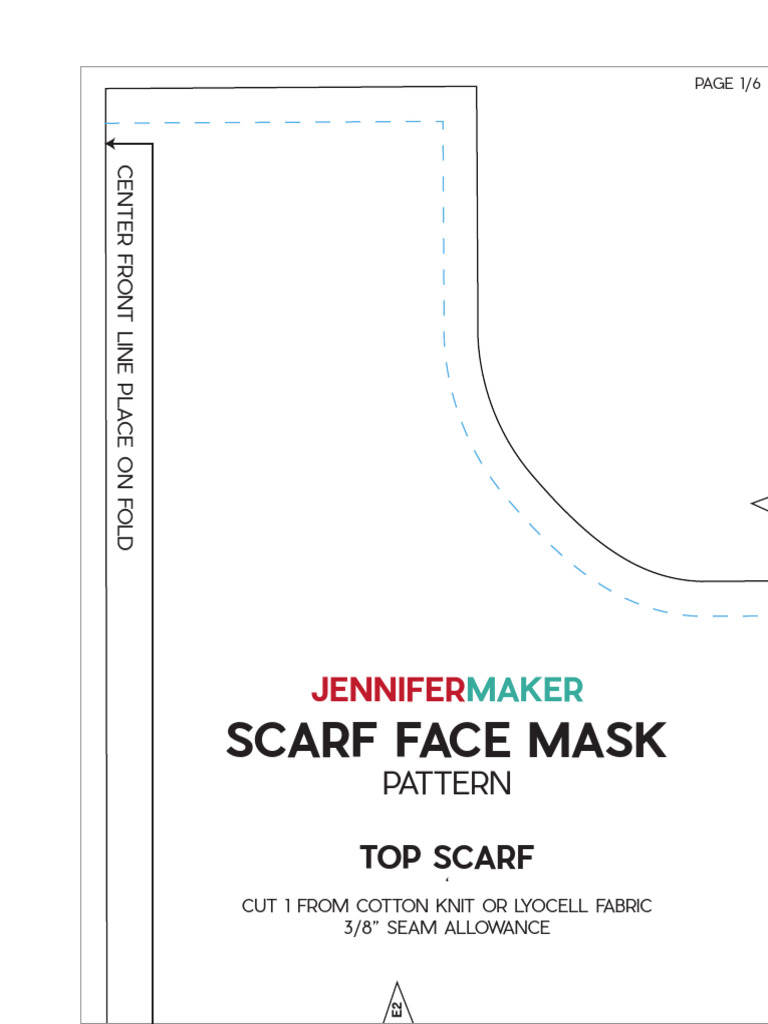 Scarf Face Mask Pattern Jennifermaker PDF | PDF