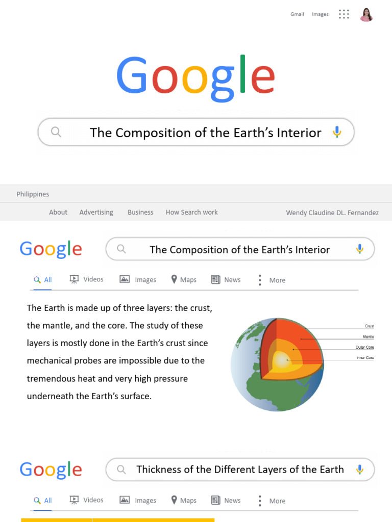 Composition of The Earths Interior | PDF | Earth | Planetary Core