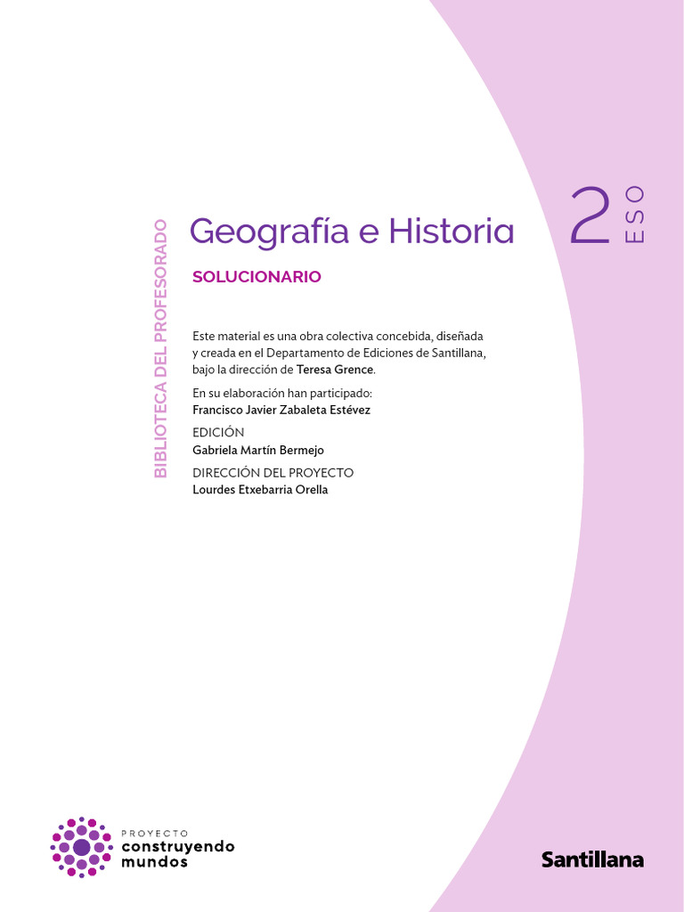 Solucionario Geografía e Historia 2º ESO | PDF | Educación en artes ...