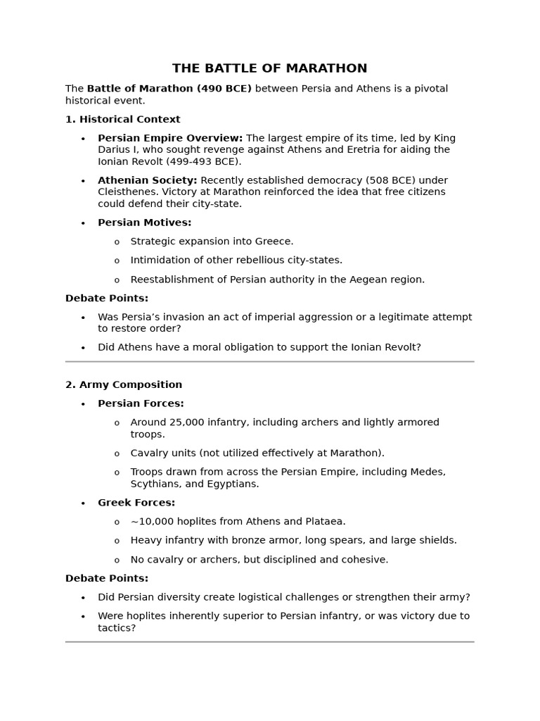 The Battle of Marathon[1] | PDF | Greco Persian Wars | Achaemenid Empire