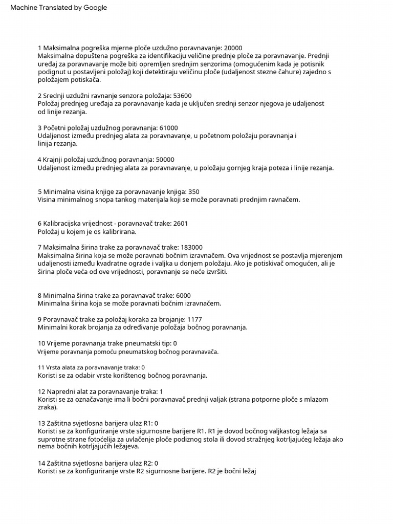 OSI Opis Parametara HR | PDF