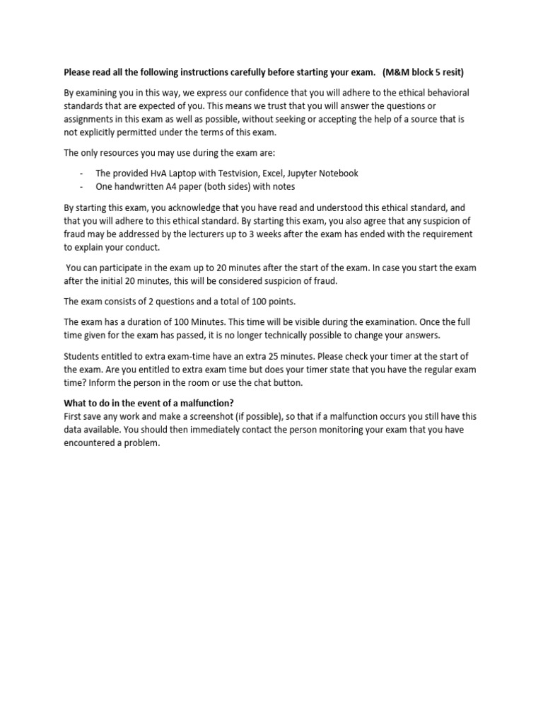 M&M Resit Exam 23-24 Block 5 Public | PDF | Temperature | Pressure