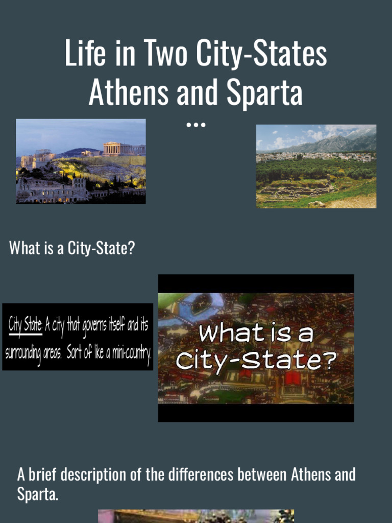 Life in Two City-States Athens and Sparta | PDF | Sparta | Ancient Greece