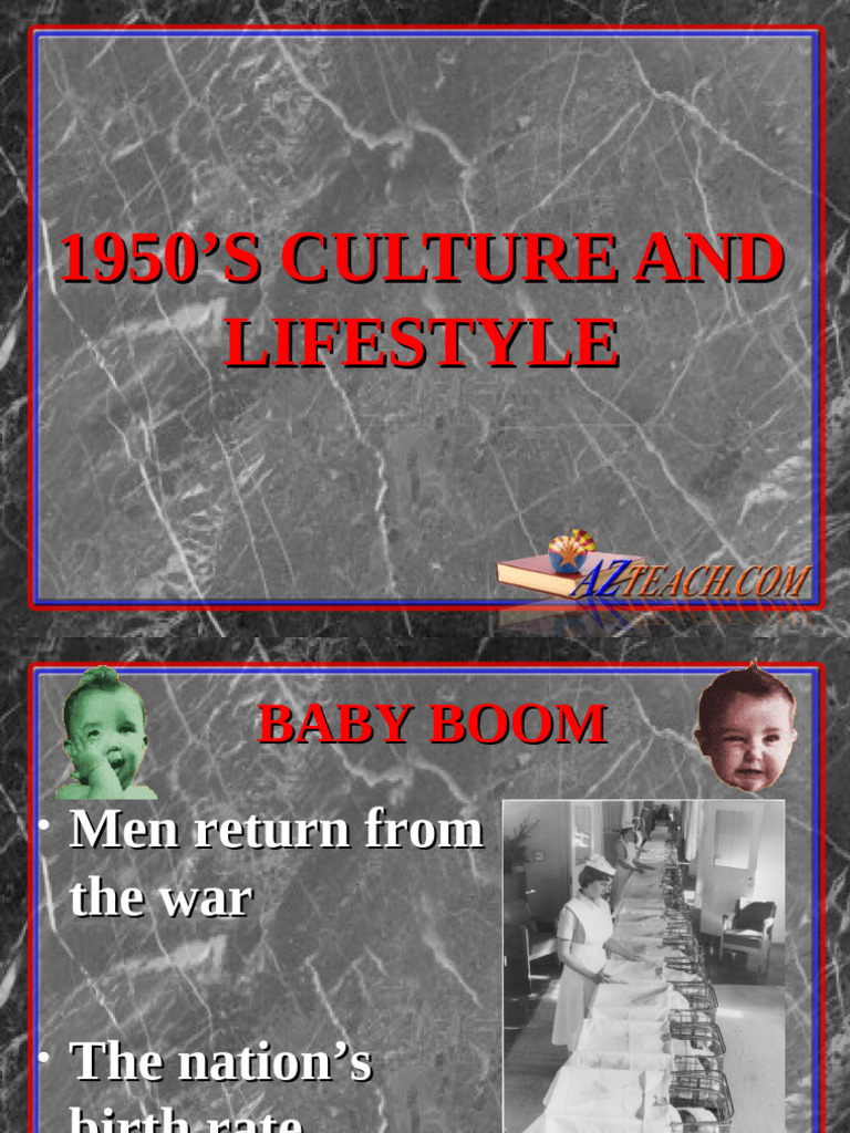 01 1950s Culture and Lifestyle | PDF | Consumerism | Suburb