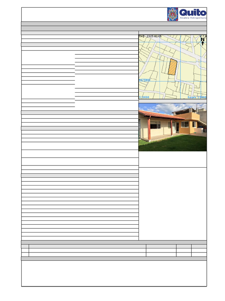 Cédula Catastral Quito: Propiedad Horizontal | PDF | Propiedad