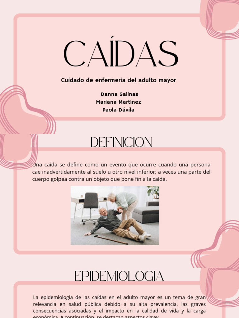 CAÍDAS | PDF | Epidemiología | Vejez