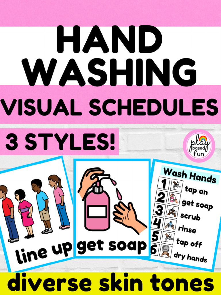 Handwashingposterwashhandsposterswashinghandsvisualschedulesped 1 | PDF