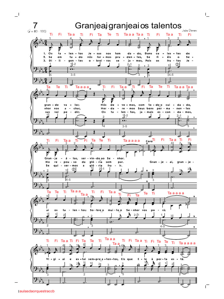 Hinário 5 CCB Hino 7 LingRitimica | PDF