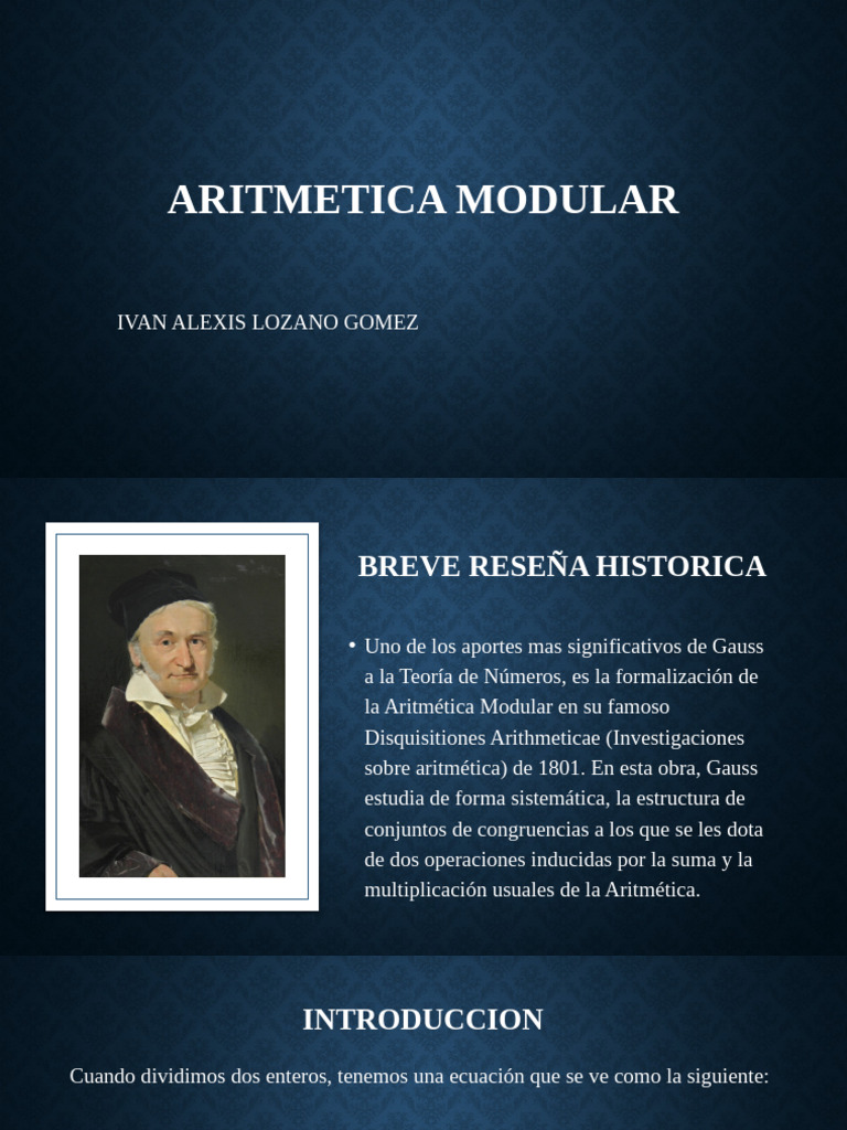 Aritmetica Modular | PDF | Álgebra | Álgebra abstracta