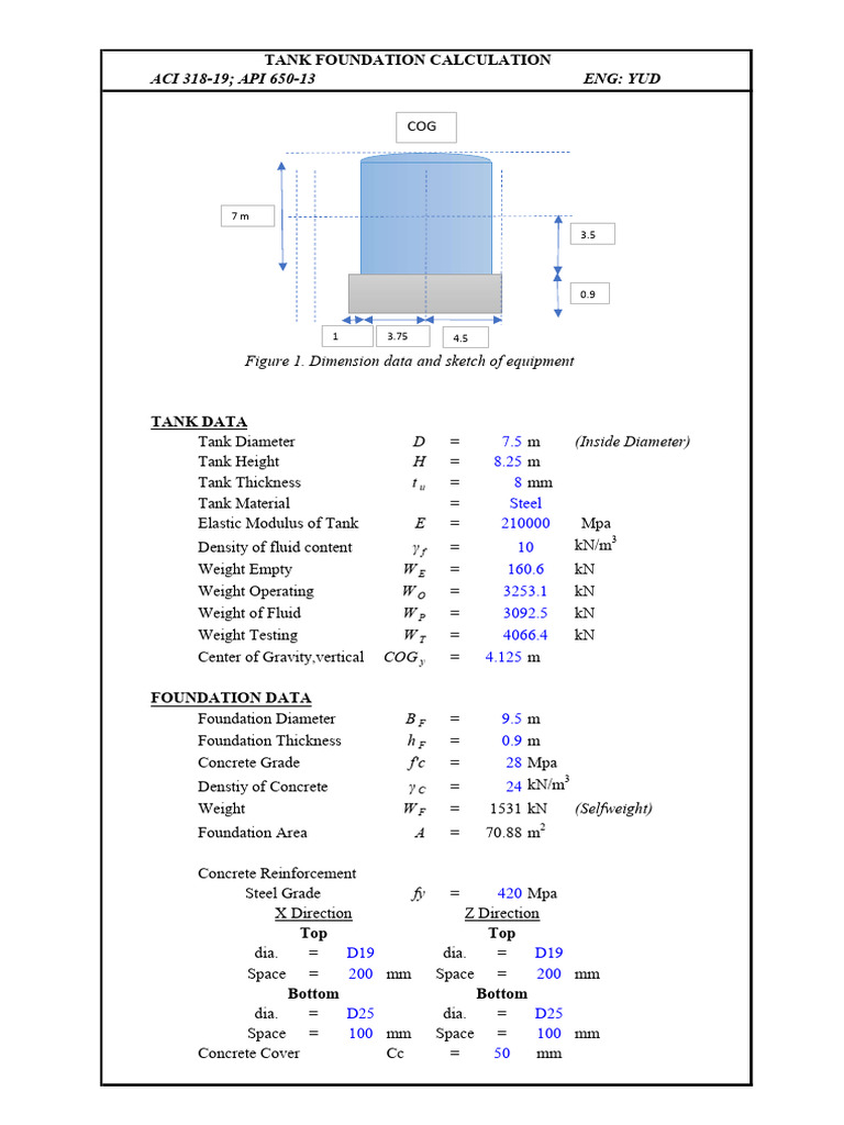 Tank Foundation Design Guide | PDF | Mechanical Engineering | Mechanics