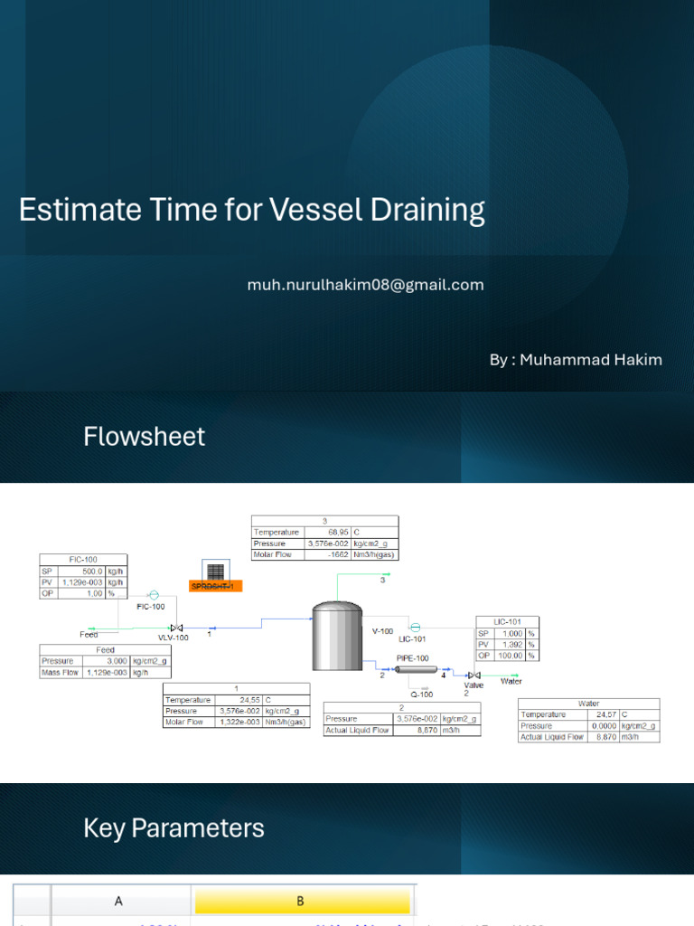 Vessel Draining Time Calculation | PDF
