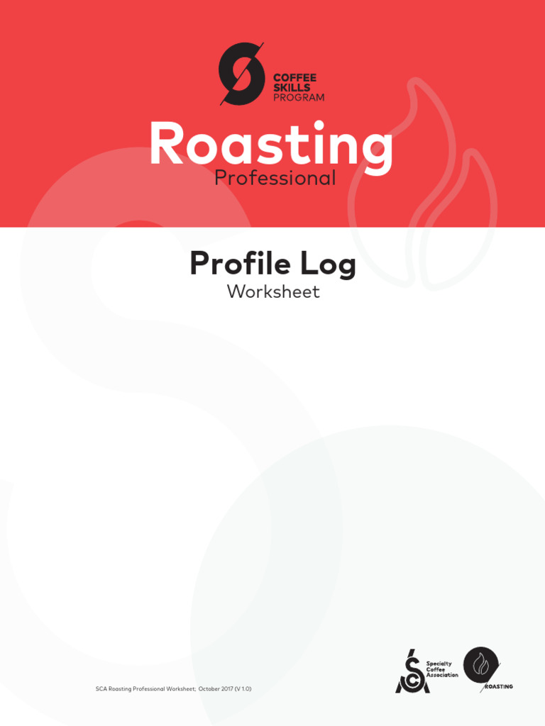 SCA - ROASTING - Professional - ProfileLog - (Fahrenheit) US-Letter | PDF