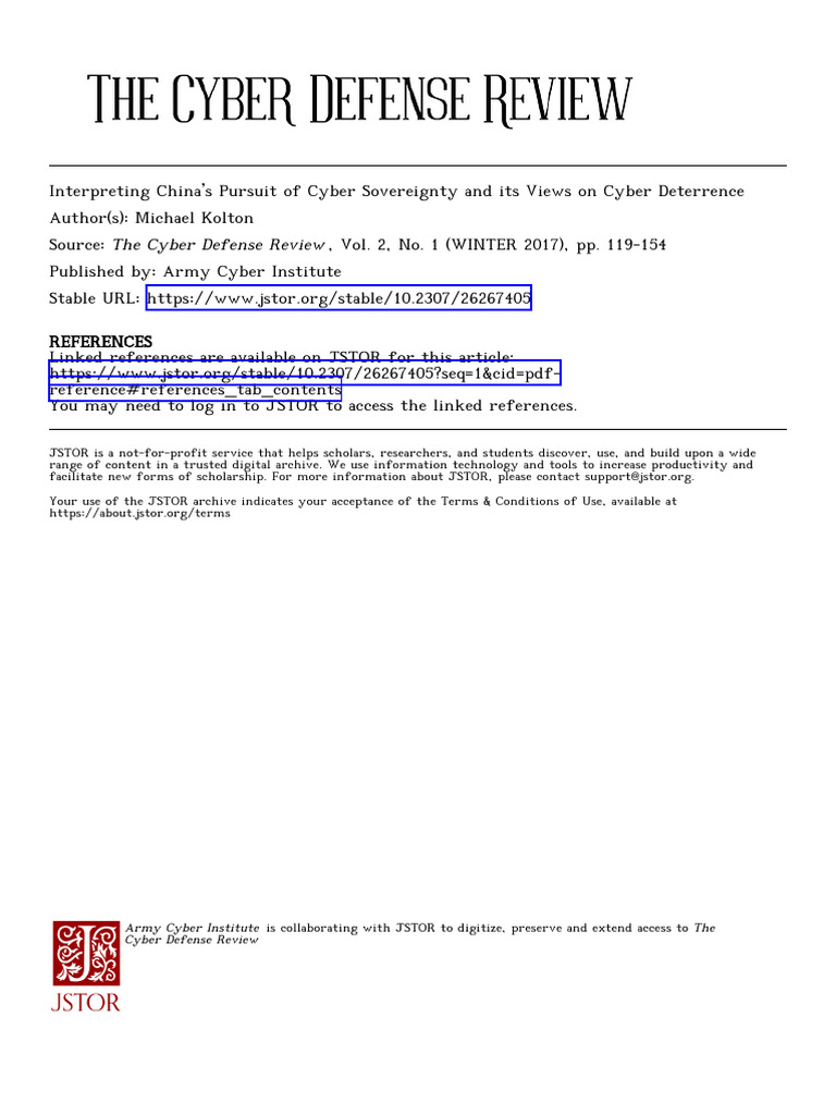 Kolton InterpretingChinasPursuit 2017 | PDF | People's Liberation Army ...