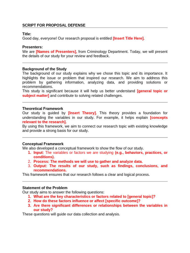 Script For Proposal Defense | PDF | Statistics | Data Analysis