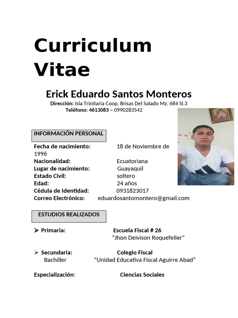 Curriculum Vita1 EDUARDO | PDF