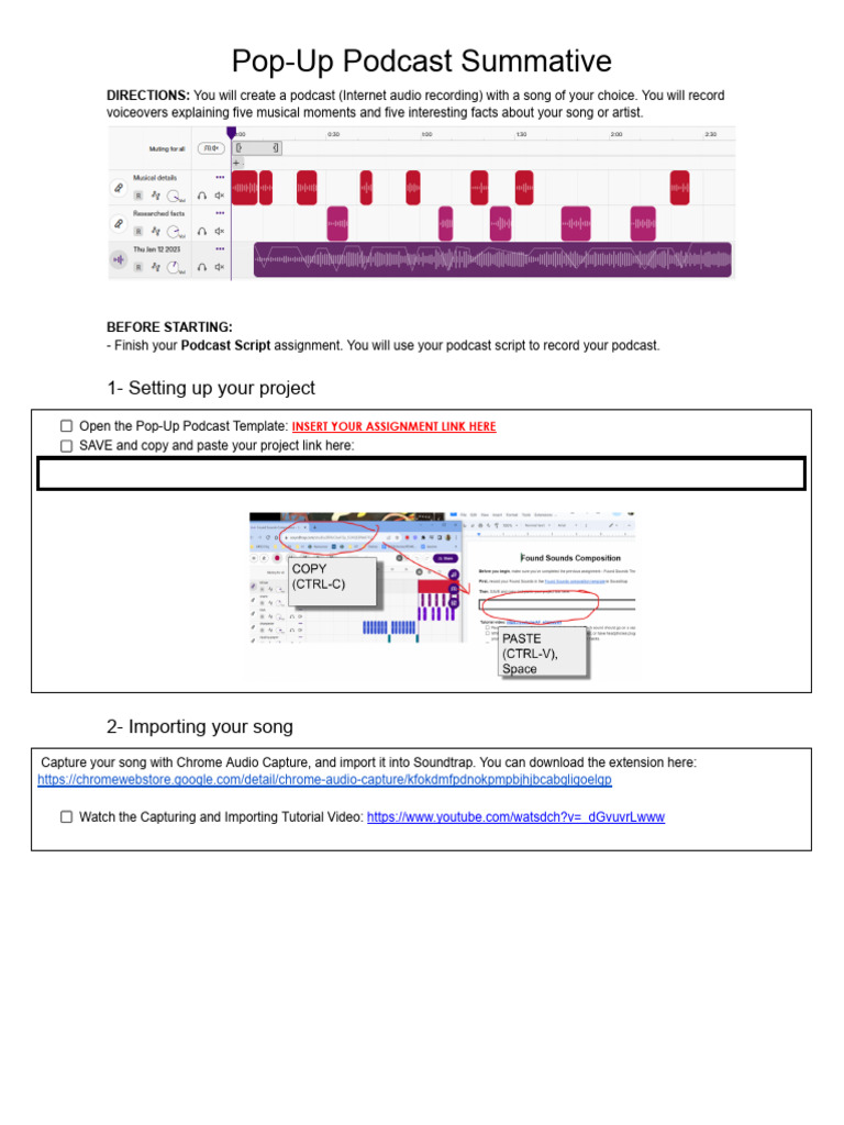 POP-UP PODCAST - Summative | PDF