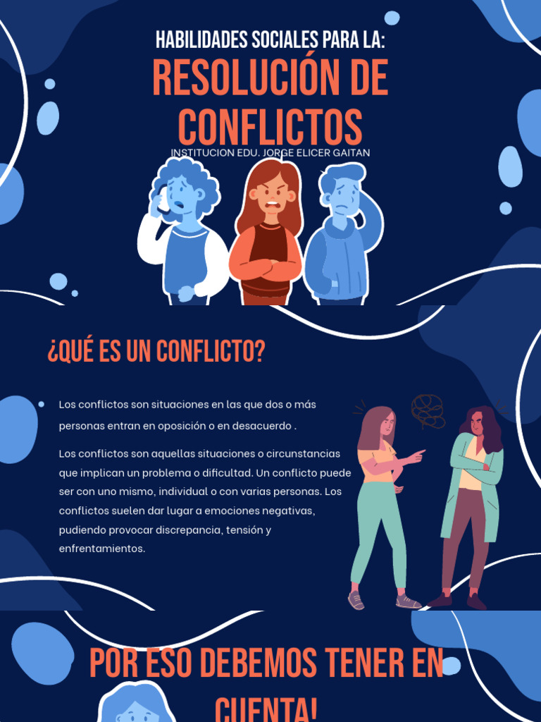 RESOLUCION DE CONFLICTOS PRESENTACION | PDF | Psicología Social