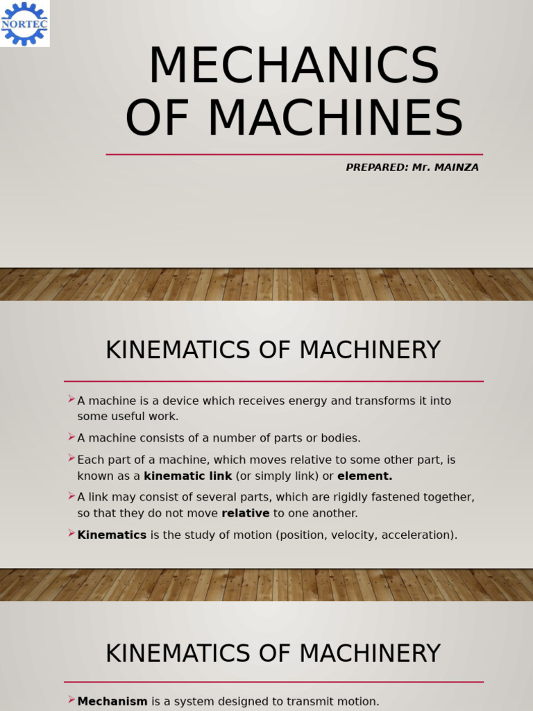 Link Mechanisms PPT 1 | PDF | Machines | Kinematics