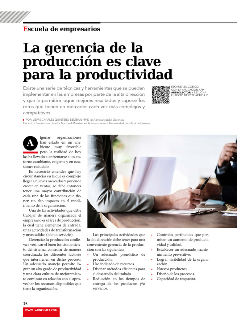La Gerencia de La Producci N Es La Clave 1567339078 | PDF | Lean ...