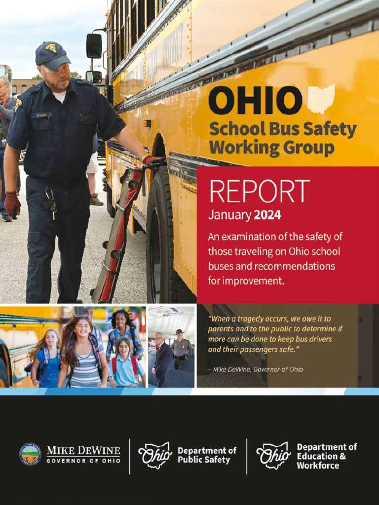 2024 Ohio School Bus Safety Report | PDF | School Bus | Seat Belt