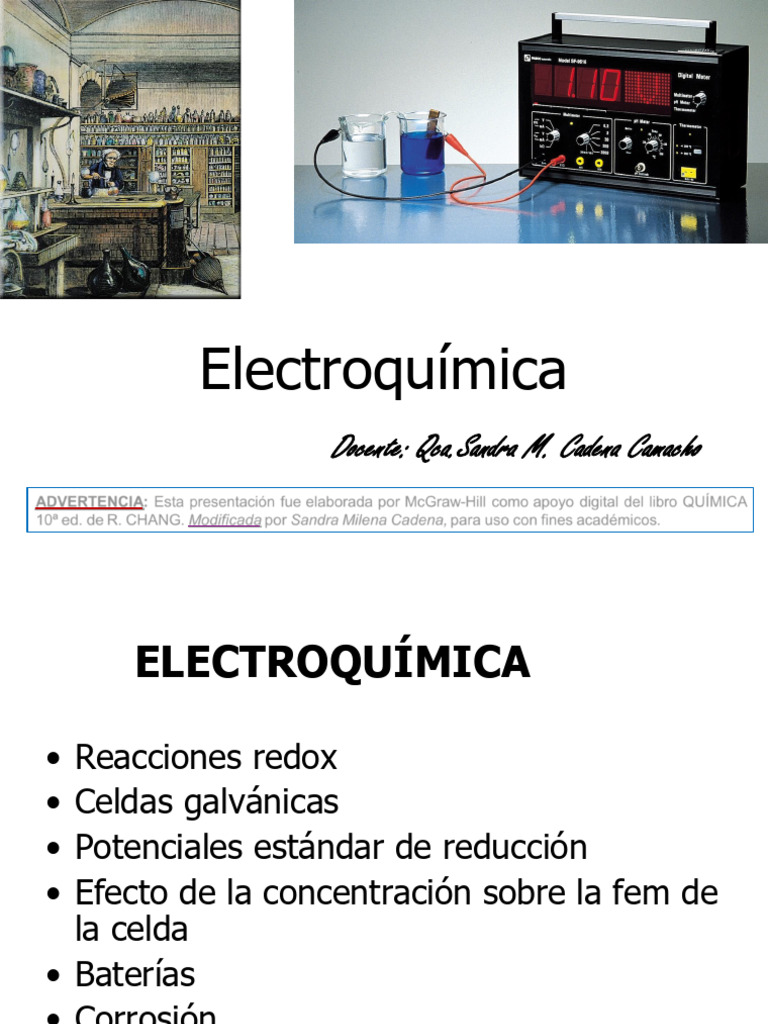 Electroquímica: Reacciones y Celdas | PDF | Electroquímica | Redox