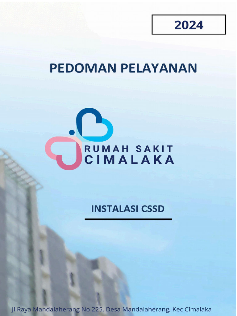 Pedoman Pelayanan CSSD (2) Fix Sudah Edit | PDF