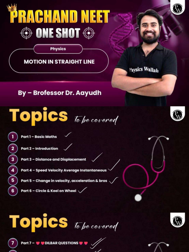 676b7fa12ee3e1fa11692a54 ## Motion in A Straight Line One Shot Class | PDF