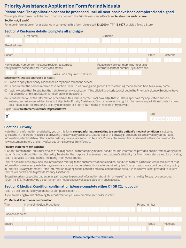 Priority Assist Application Form | PDF | Privacy | Crimes